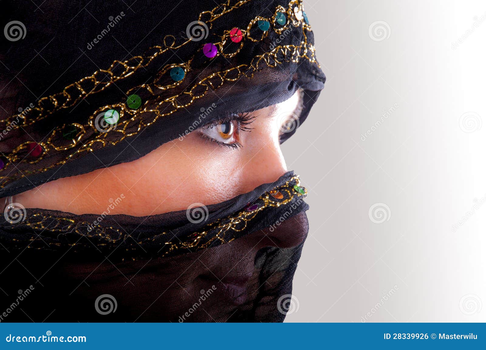 Muslim face stock photo. Image of asia, girl, beauty - 28339926