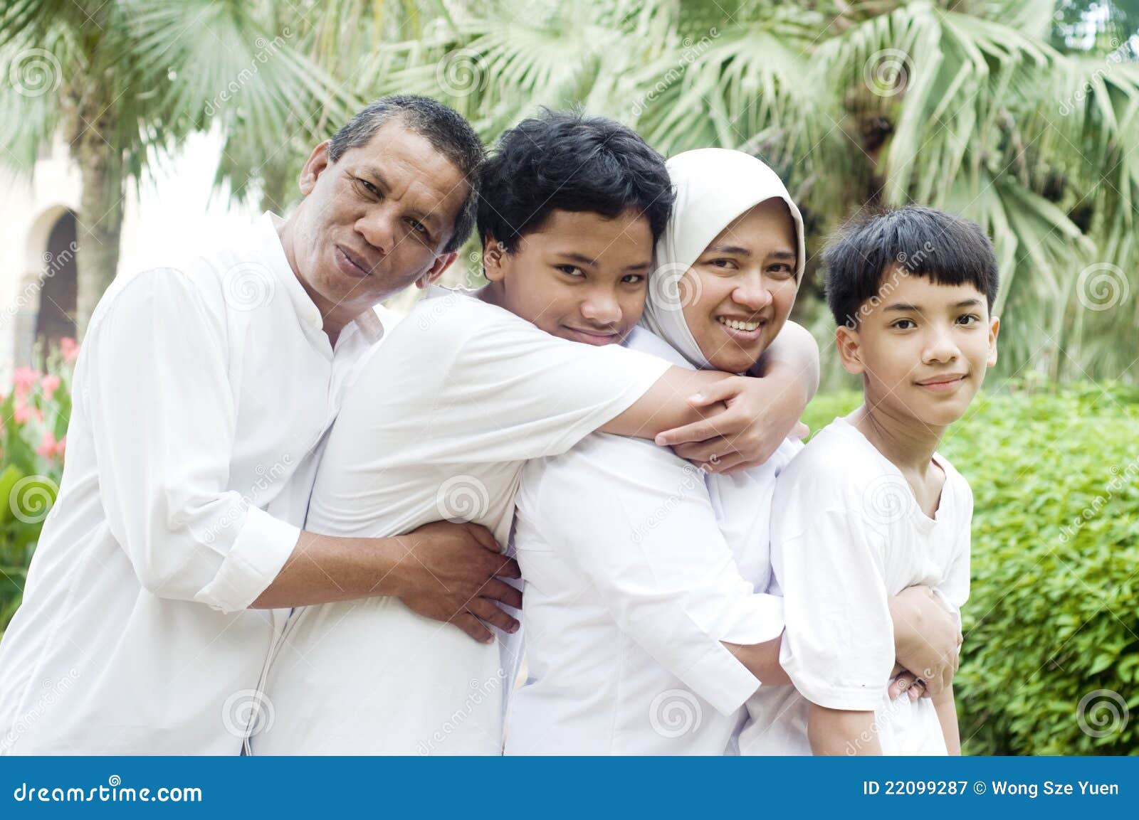 Muslim family stock image. Image of women, cheerful, father - 22099287