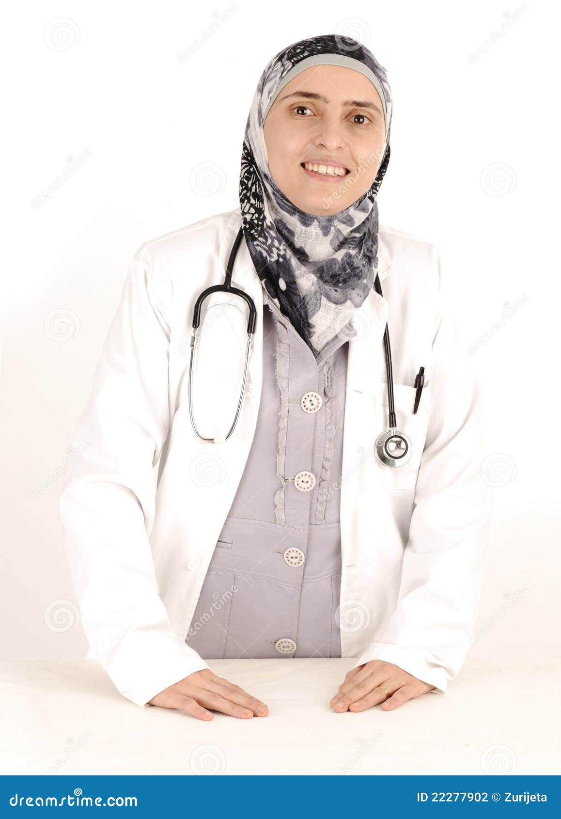 Muslim female doctor stock photo. Image of arabic, middle - 22277902