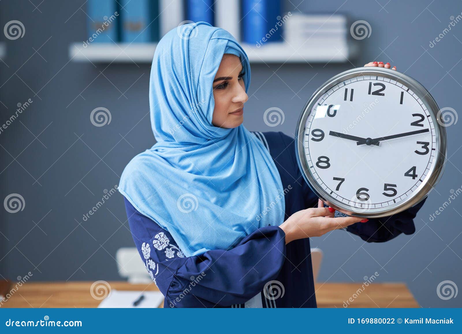 Muslim Female Student Learning at Home Stock Photo - Image of education ...