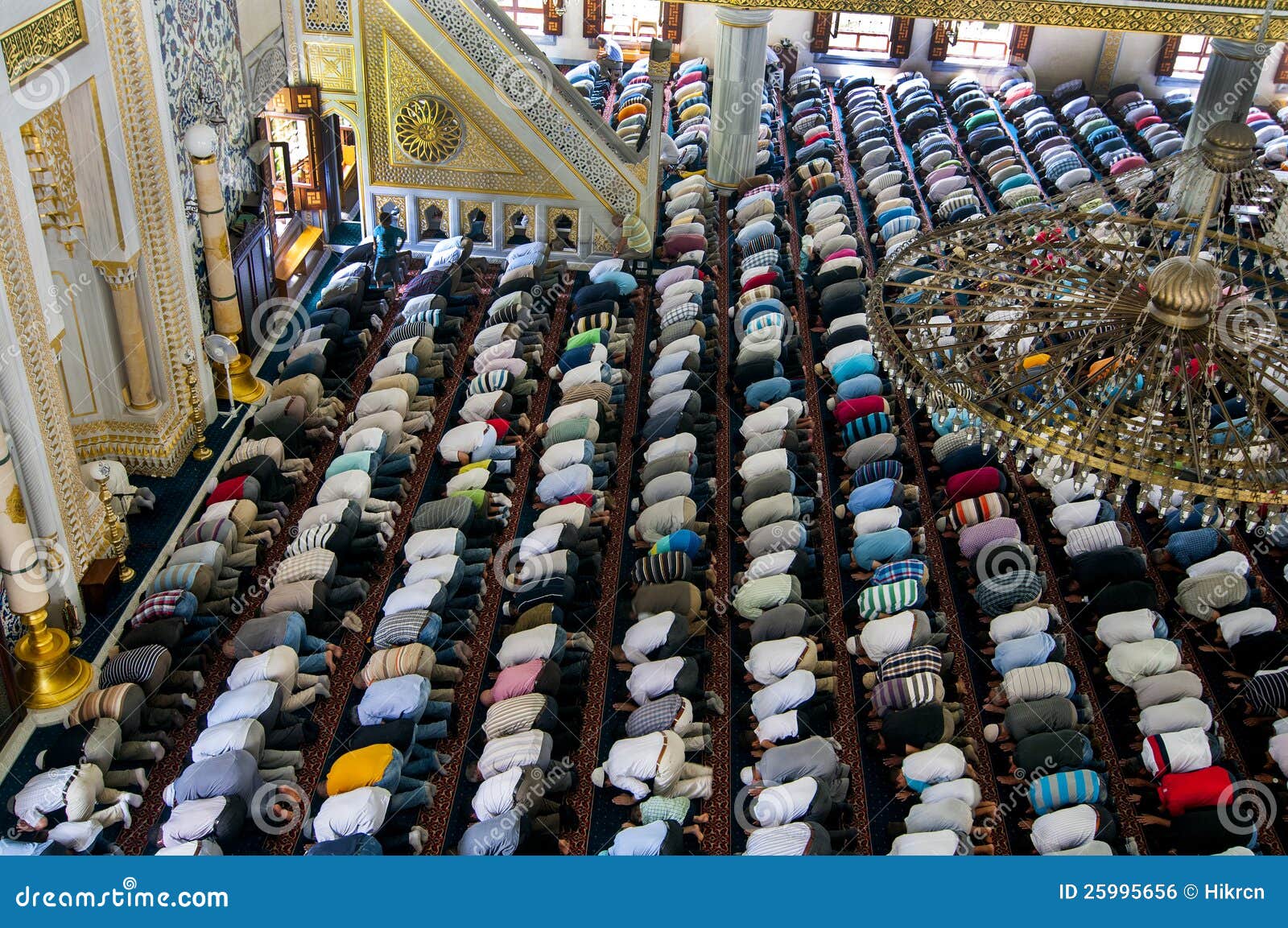 Muslim Friday Prayer Tunahan Mosque Turkey Editorial Photo - Image of ...