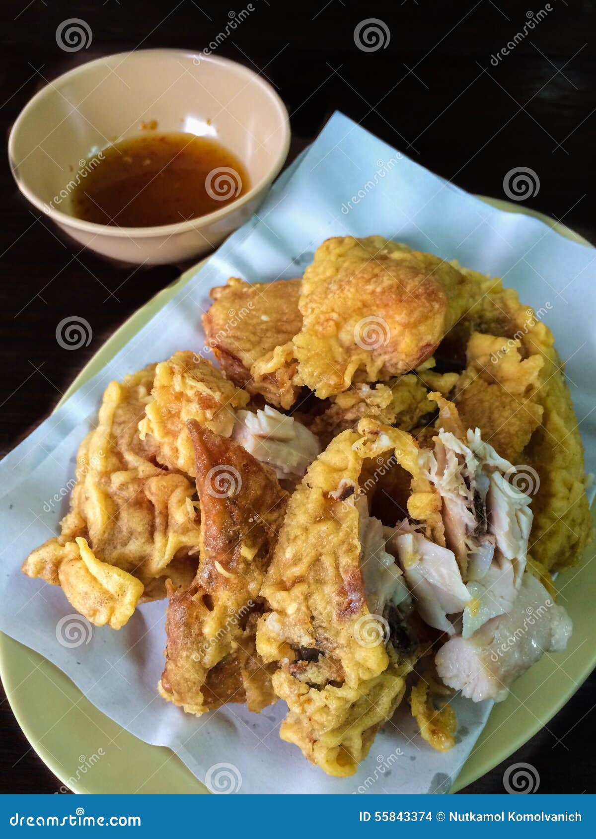 Muslim fried chicken stock photo. Image of delicious - 55843374