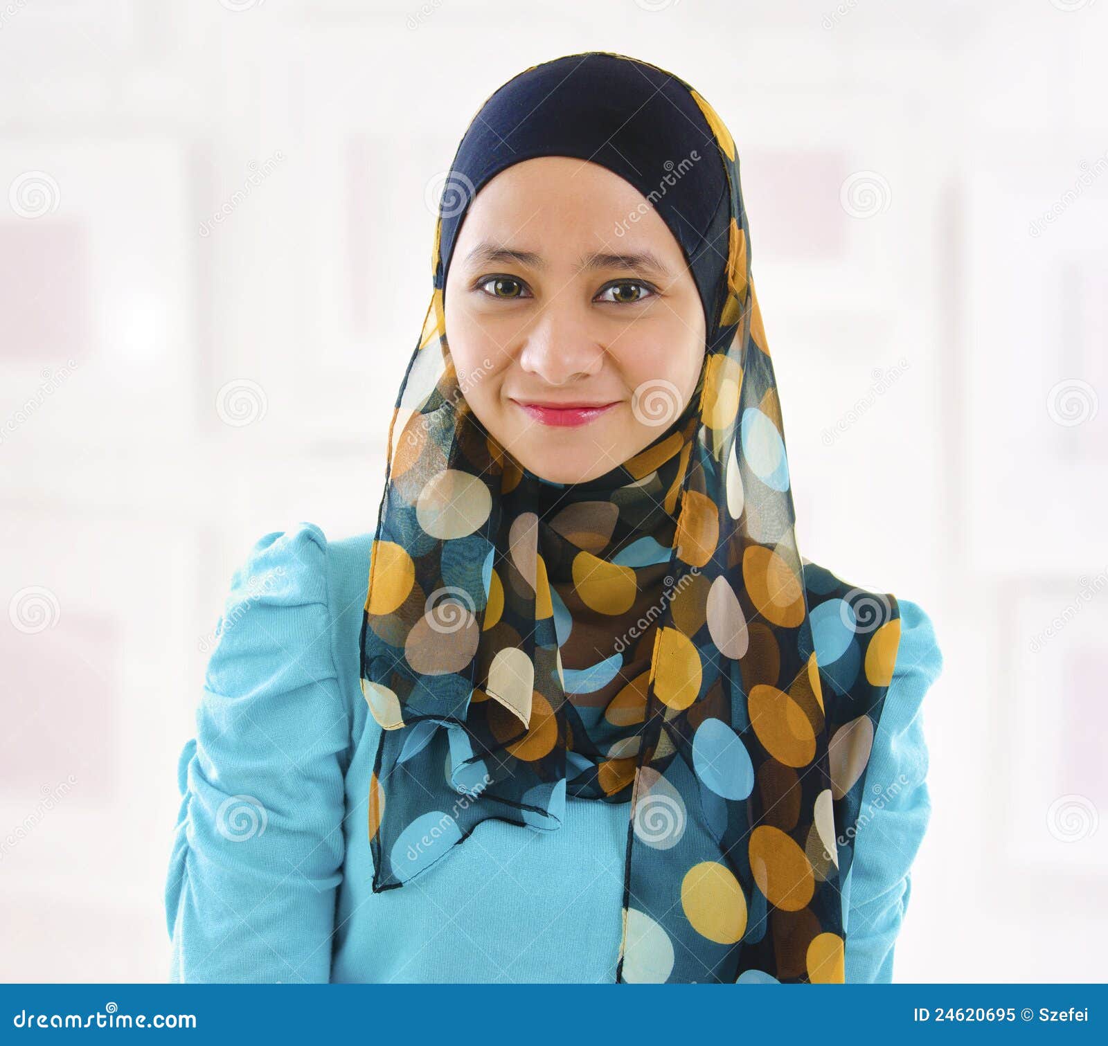 Muslim girl stock image. Image of happy, ethnic, educational - 24620695