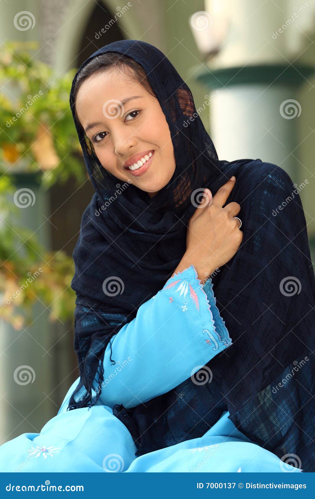 Muslim Girl stock image. Image of muslim, happy, beautiful - 7000137