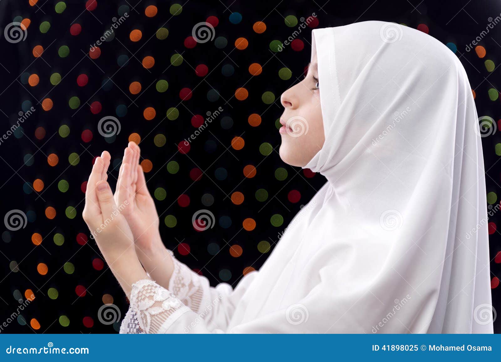 Muslim Girl Duaa stock image. Image of culture, belief - 41898025