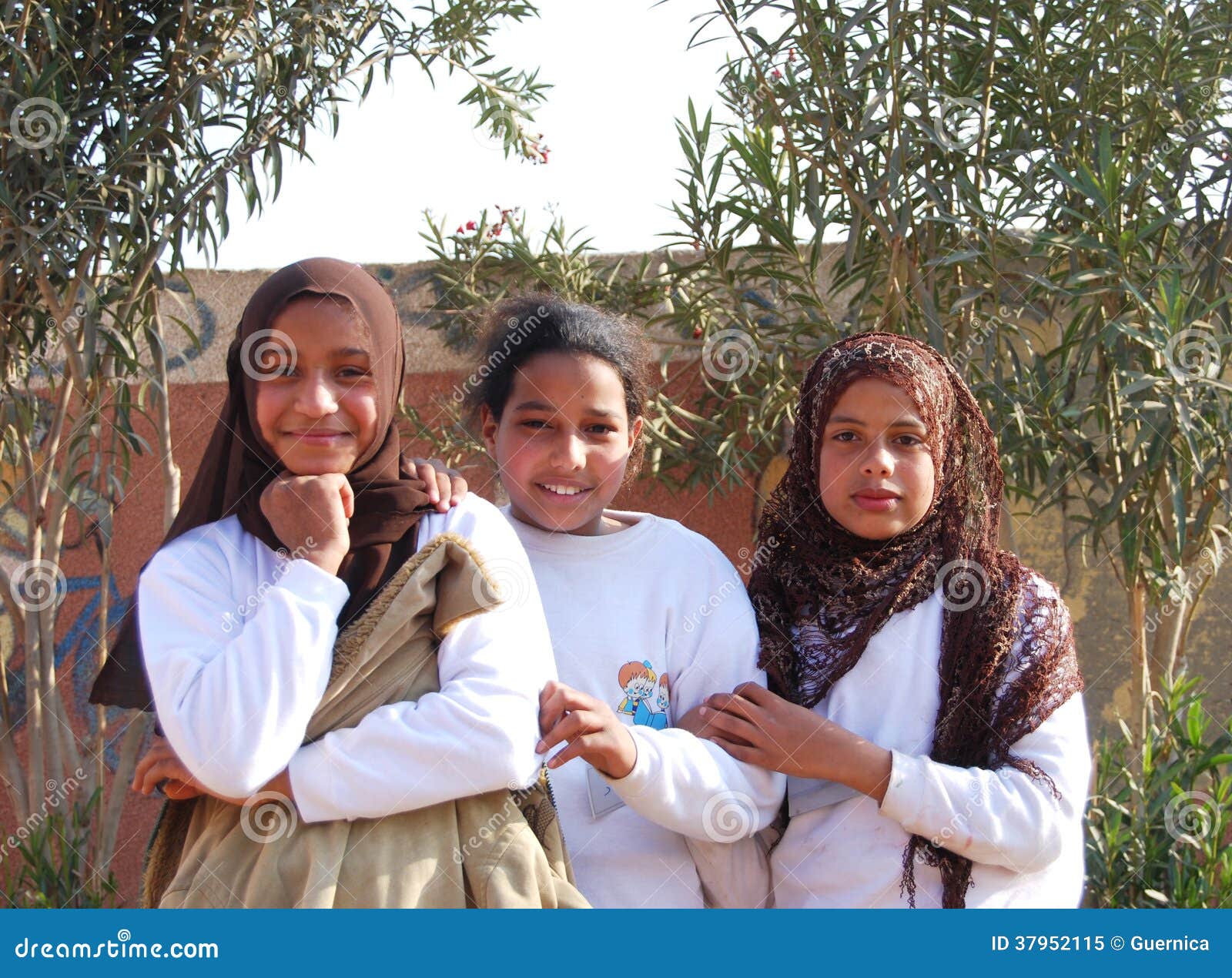 Muslim Girls Playing At A Farm In Egypt Editorial Image | CartoonDealer ...