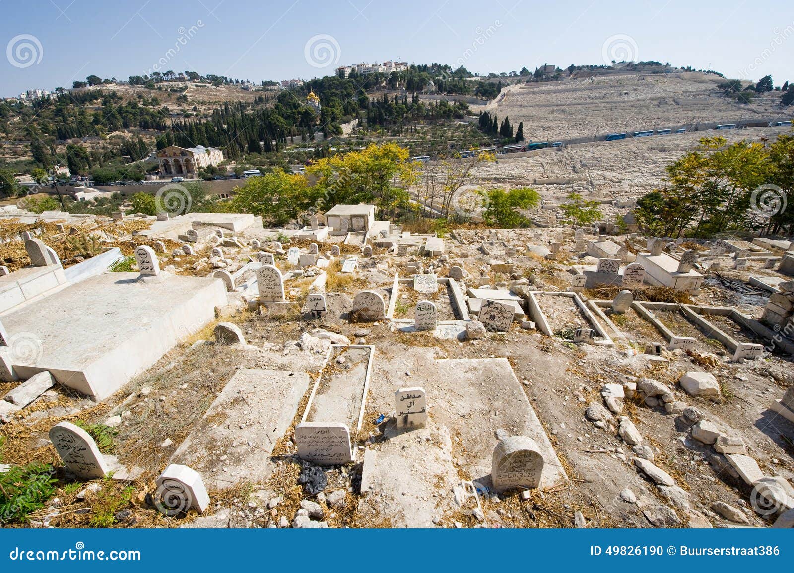 Muslim graveyard editorial image. Image of moriah, buried - 49826190