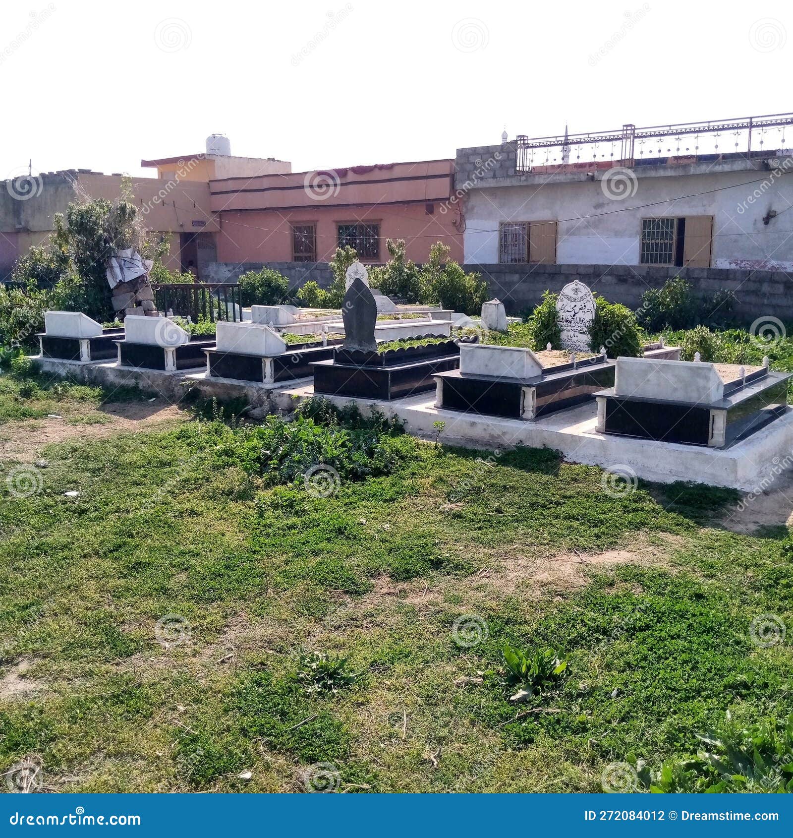 Muslim Graveyard Marble Design Grave Yard Editorial Photography - Image ...