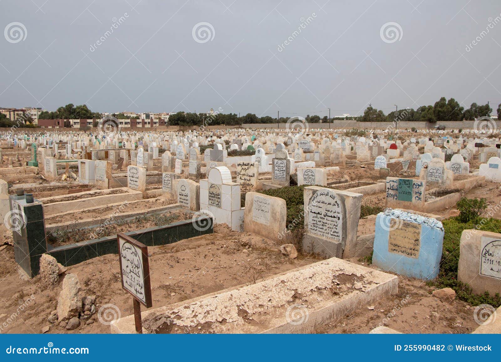 Muslim Graveyard in Morocco Editorial Photography - Image of cemetery ...