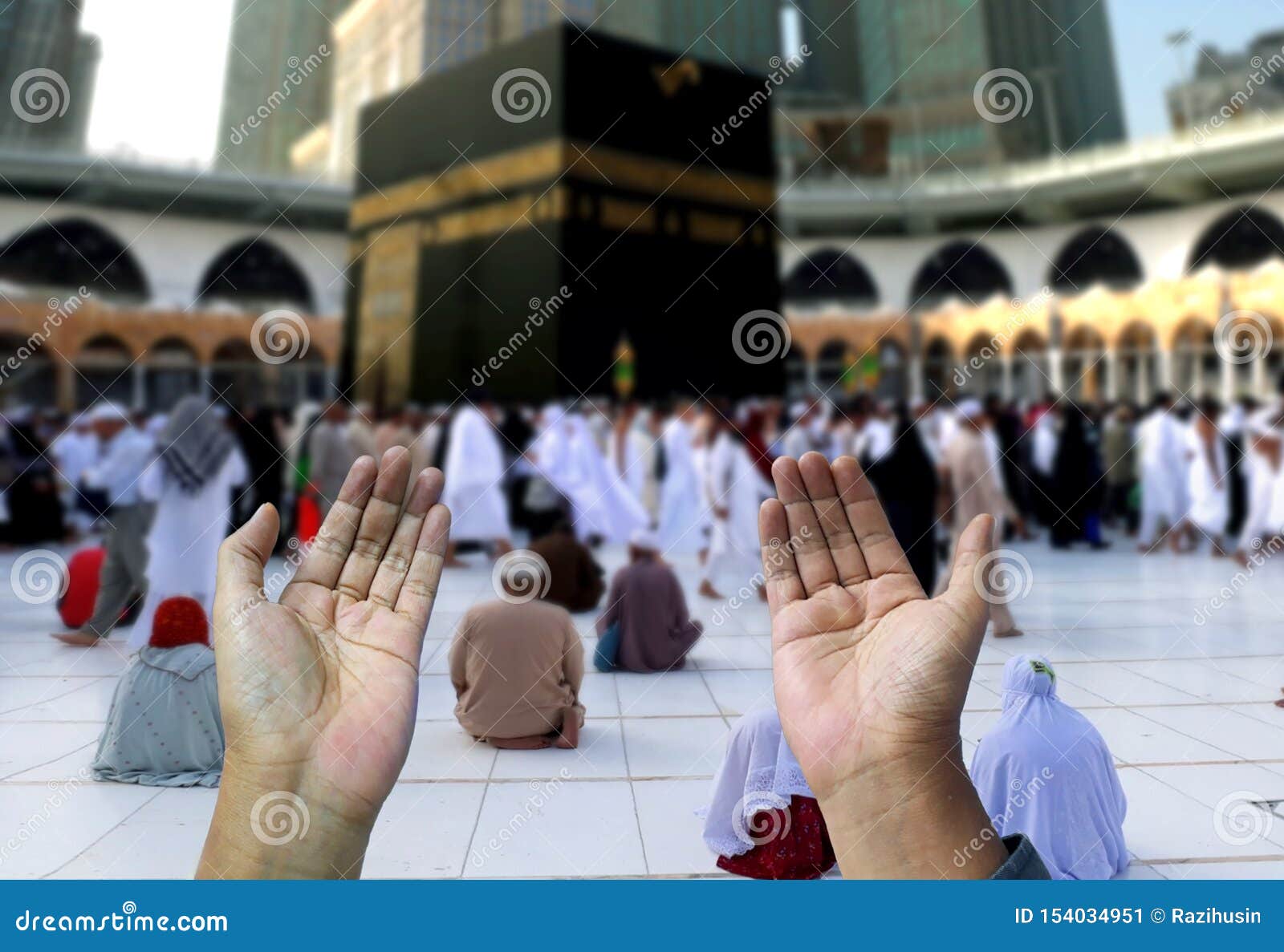 Muslim of Islam Praying Hands Stock Image - Image of masjid ...