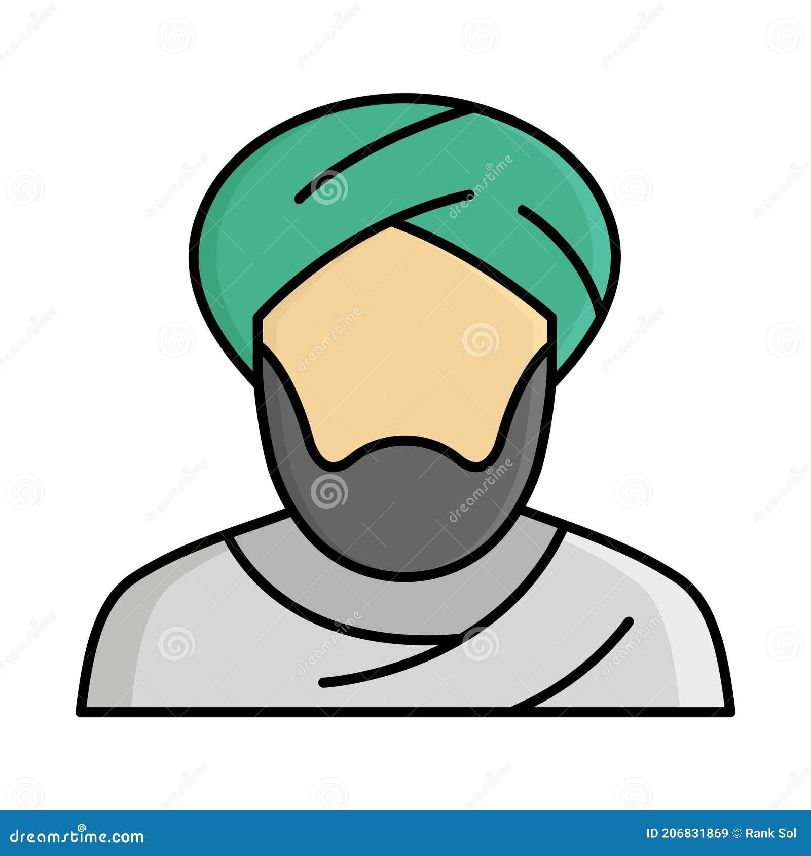 Muslim Isolated Vector Icon that Can Be Easily Modified or Edited Stock ...