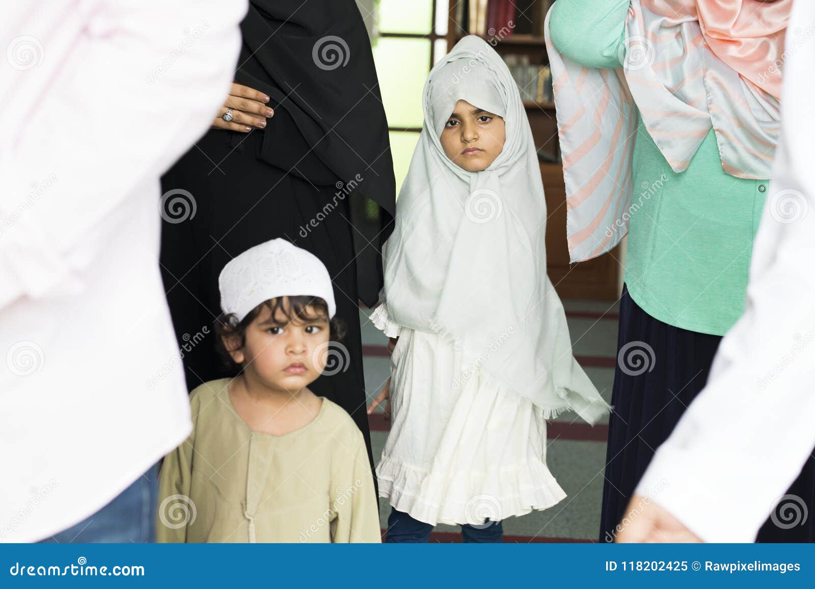 Muslim kids at the mosque stock image. Image of kids - 118202425