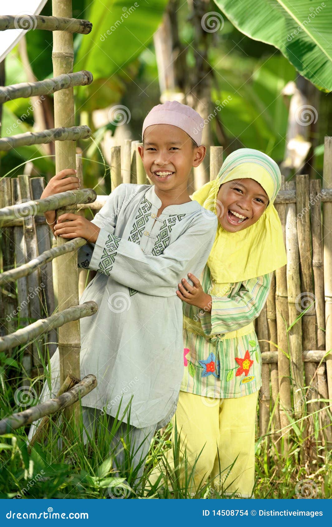 Muslim Kids Outdoor stock photo. Image of smile, cute - 14508754