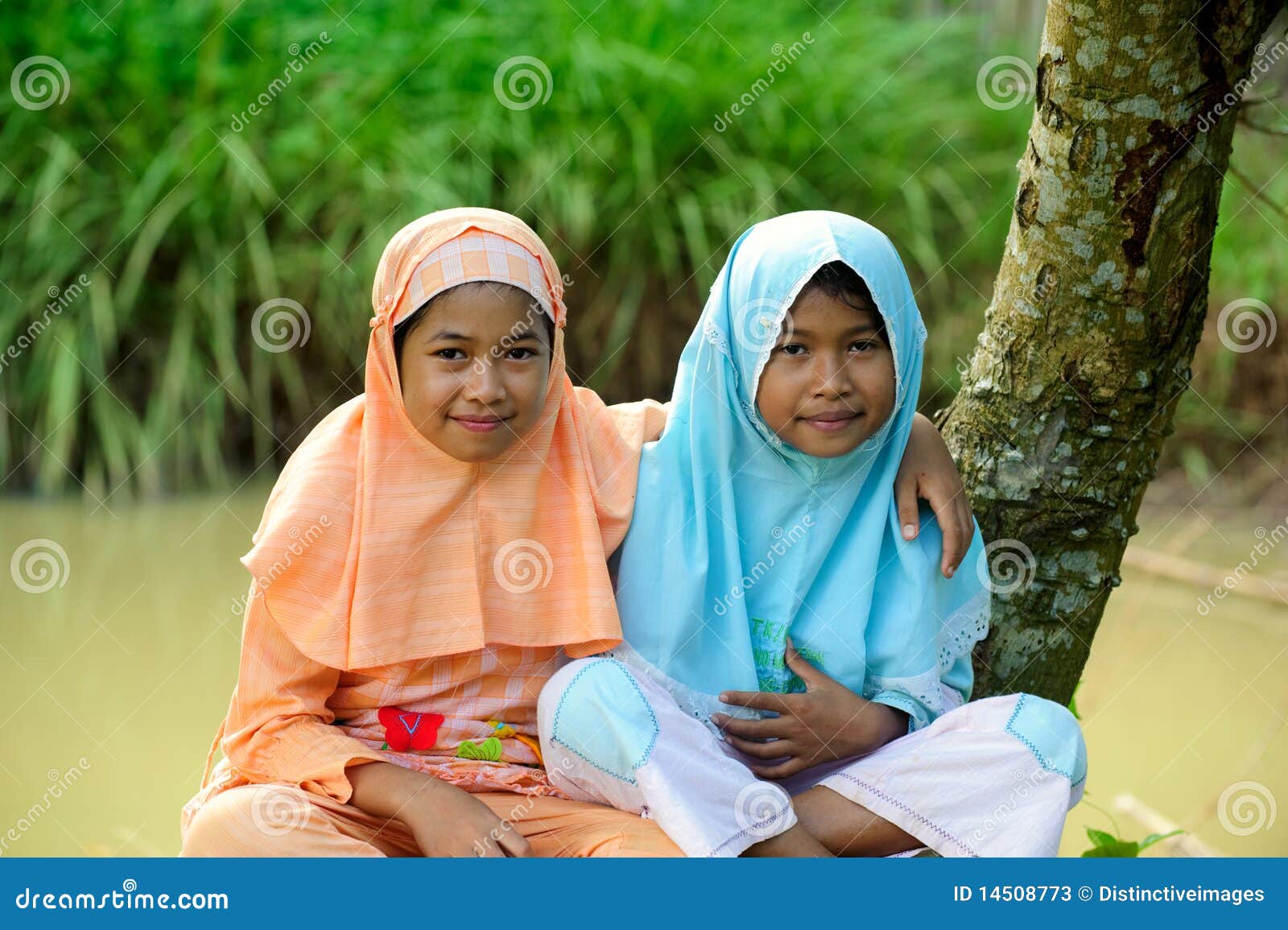 Muslim Kids Outdoor stock image. Image of cute, happy - 14508773