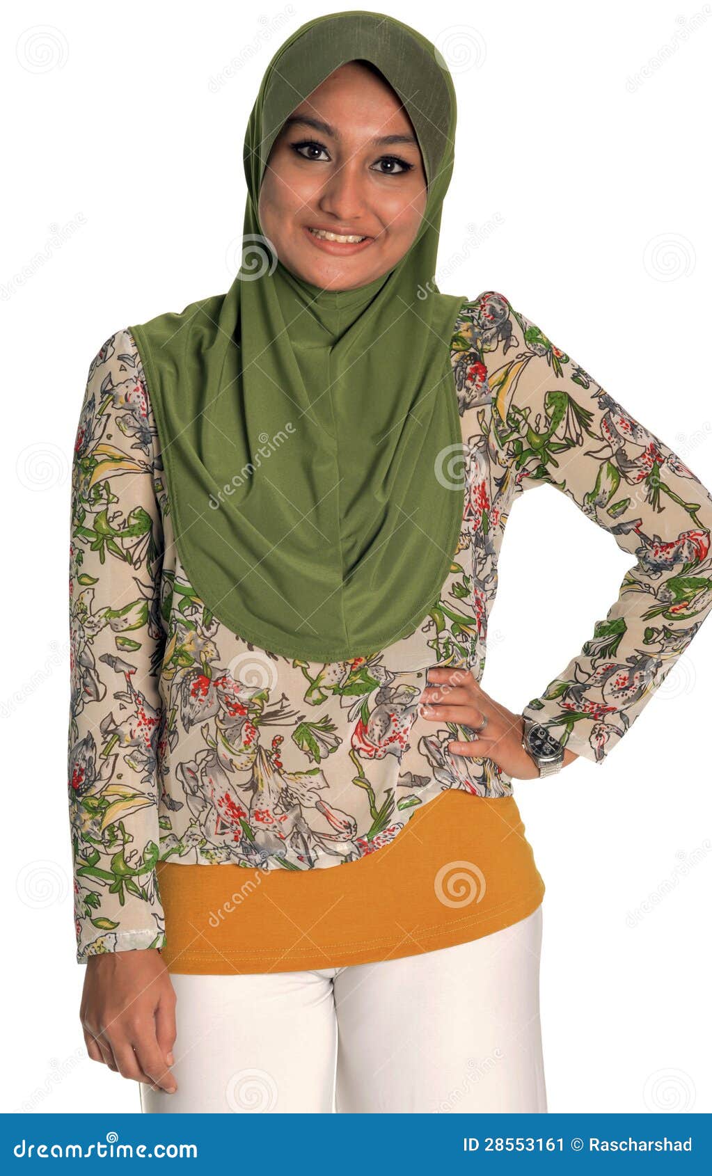 Muslim Lady Reading Koran In Studio Stock Photo | CartoonDealer.com ...