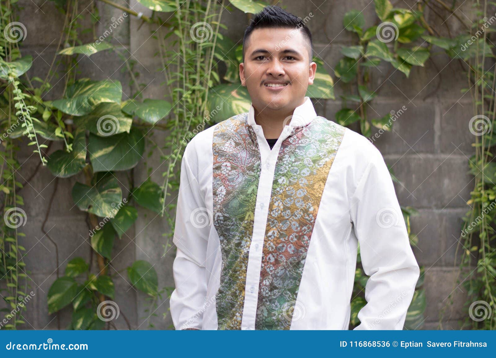 A Muslim Man Stand and Pose in Front of the Camera Stock Photo - Image ...