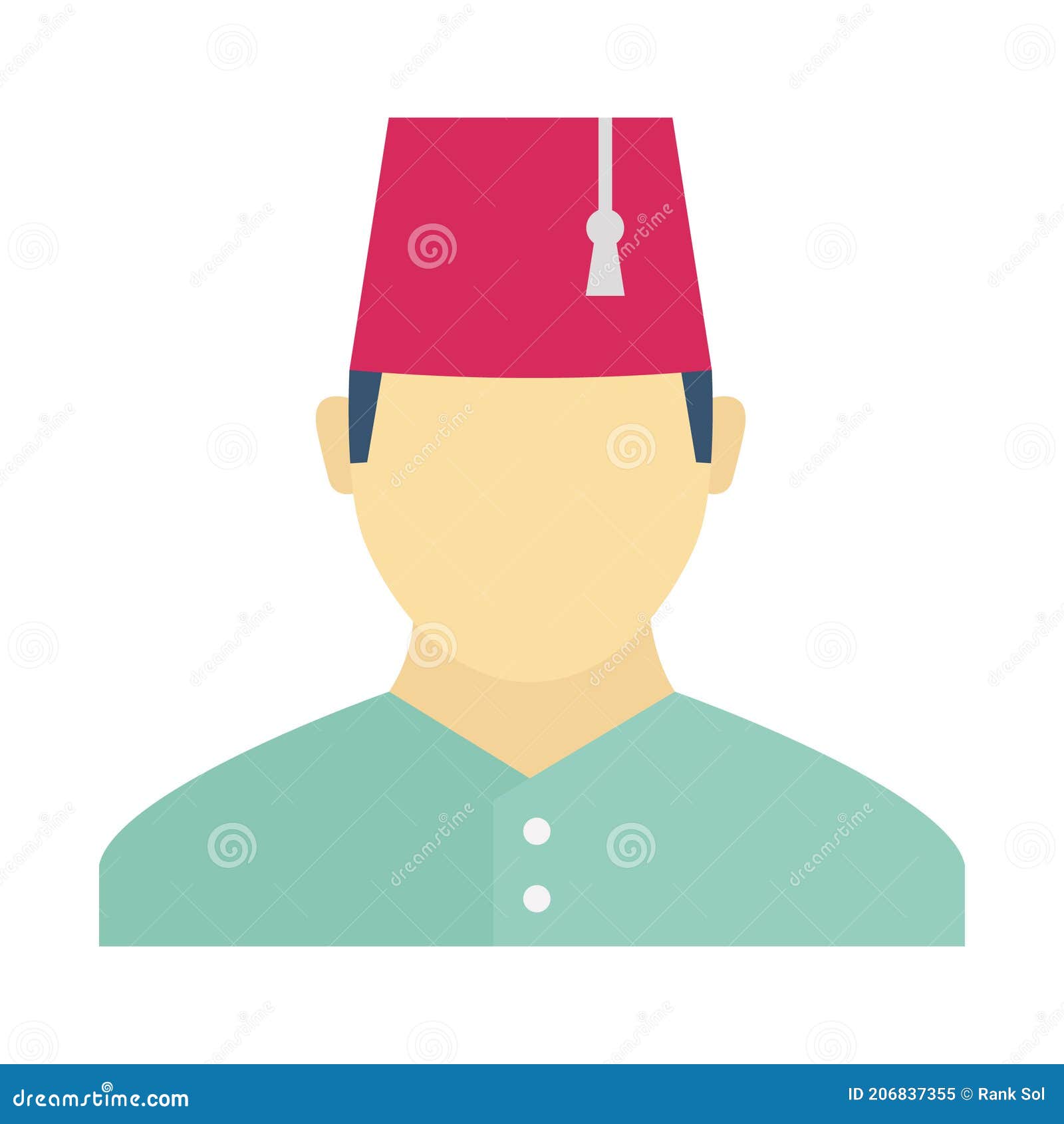 Muslim Man Vector Icon that Can Be Easily Modified or Edited Stock ...