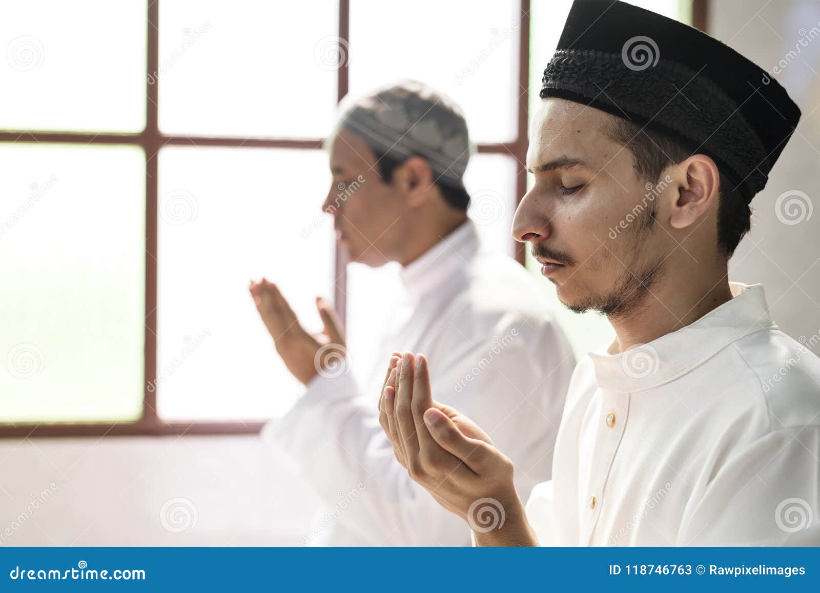 Muslim Men Making Dua To Allah Stock Image - Image of arab, maghrib ...