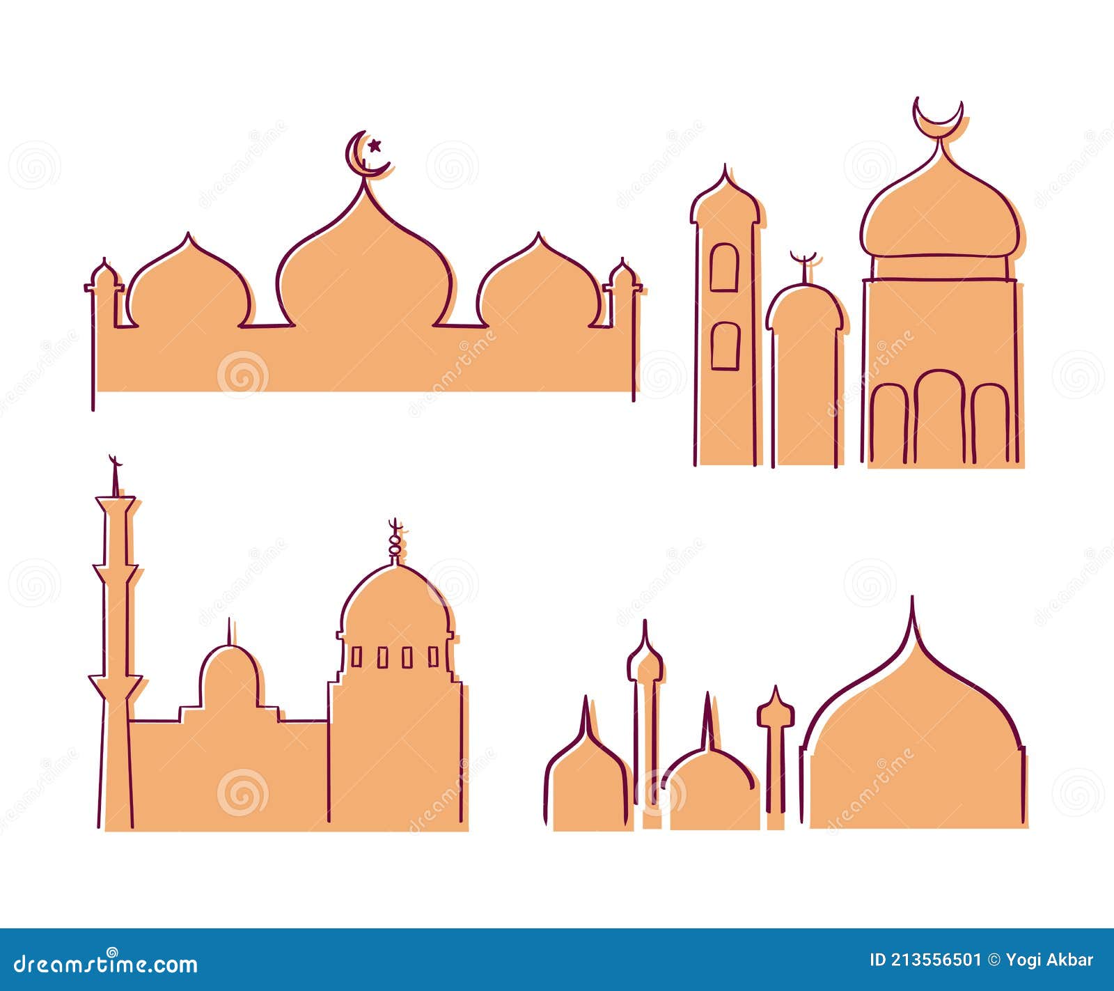 Mosque Line Icon, Vector Pictogram Of Muslim Minaret Building ...