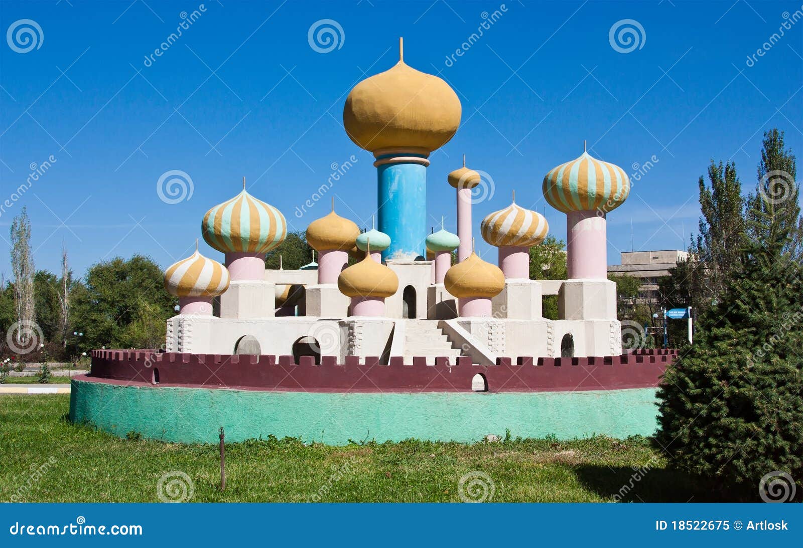 Muslim palace stock image. Image of culture, park, architecture - 18522675