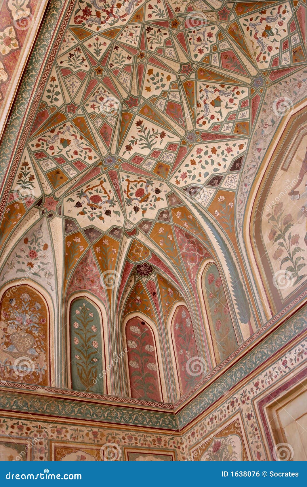 Muslim palace - Amber Fort stock photo. Image of archetype - 1638076