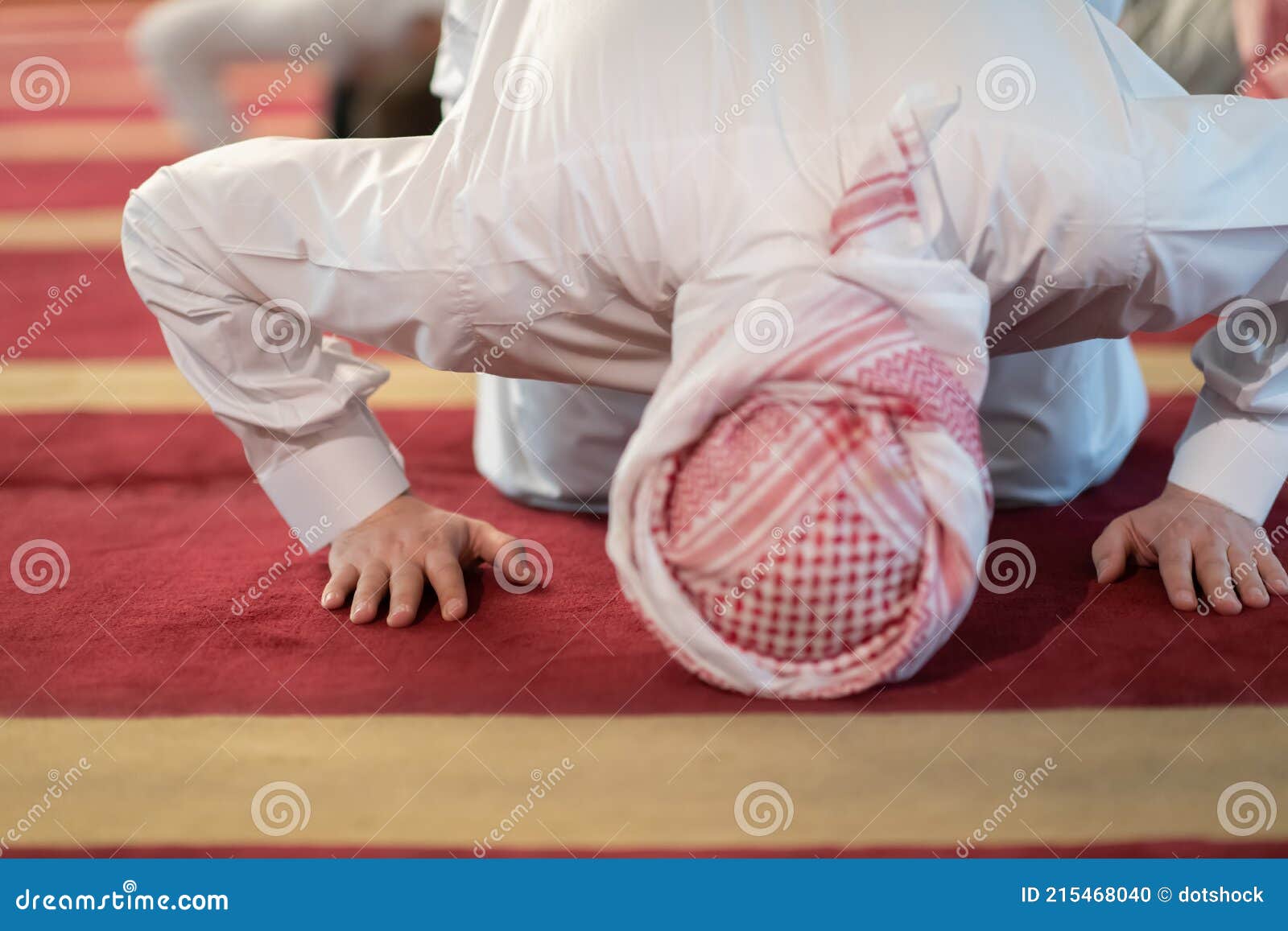 Man Performing Sajdah in Namaz Stock Photo - Image of culture, koran ...