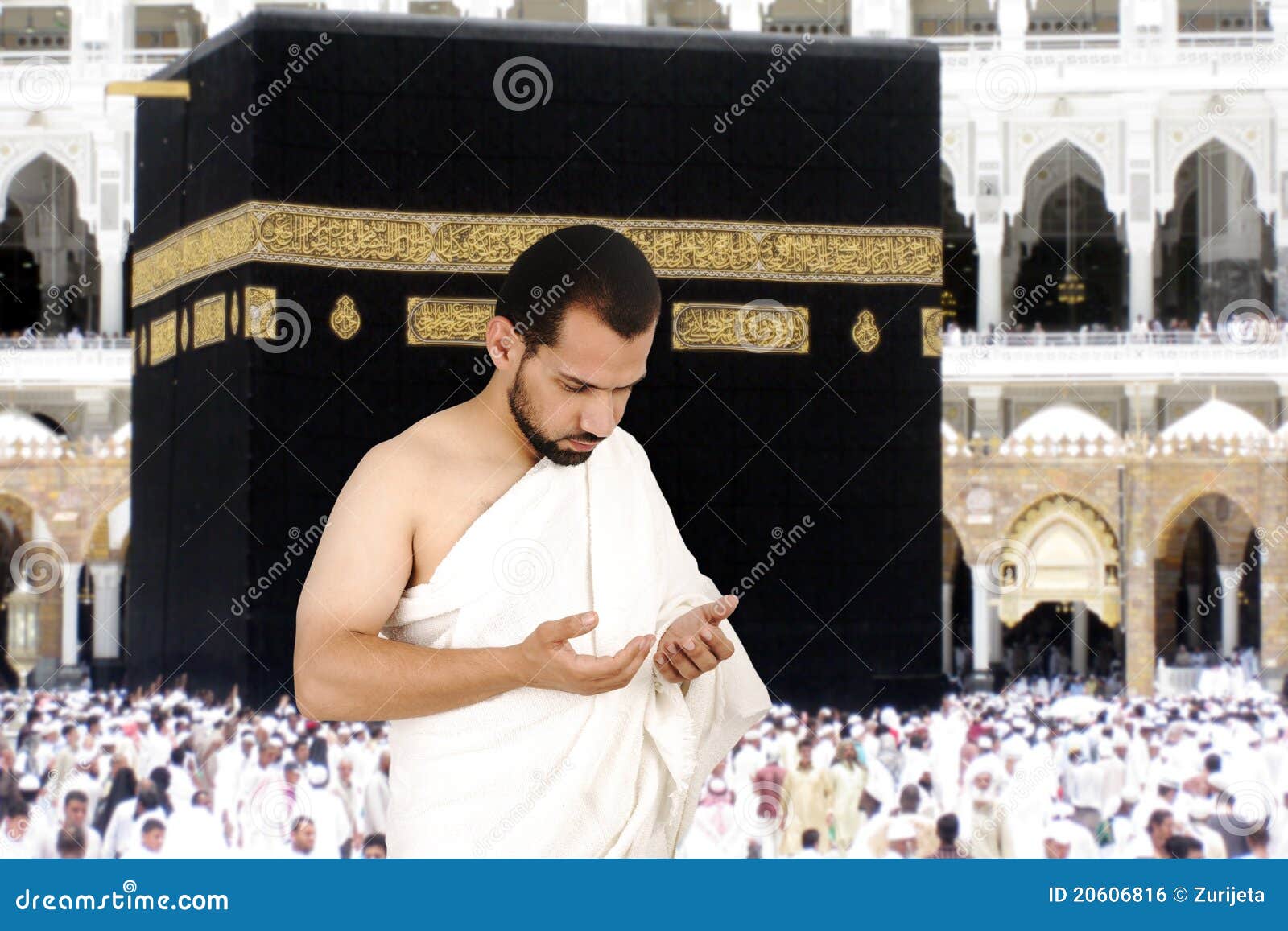 Muslim pilgrims stock photo. Image of mosque, friday - 20606816
