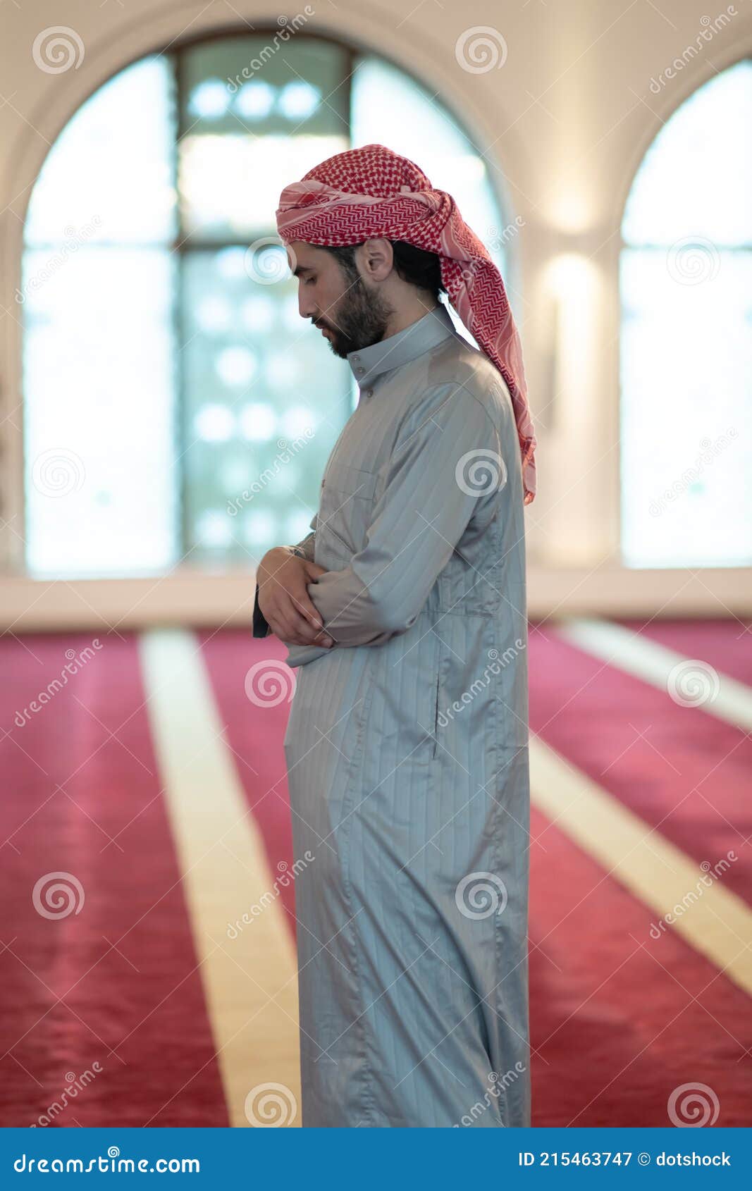 Muslim Prayer Inside the Mosque Stock Image - Image of islam, faith ...