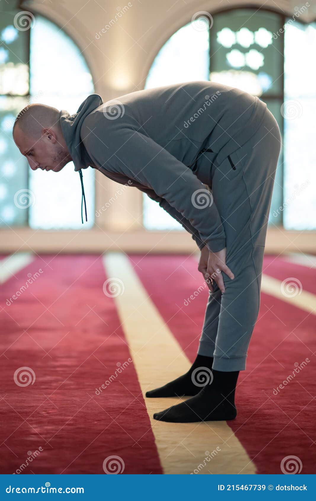 Muslim Prayer Inside the Mosque Stock Image - Image of ramadan, culture ...