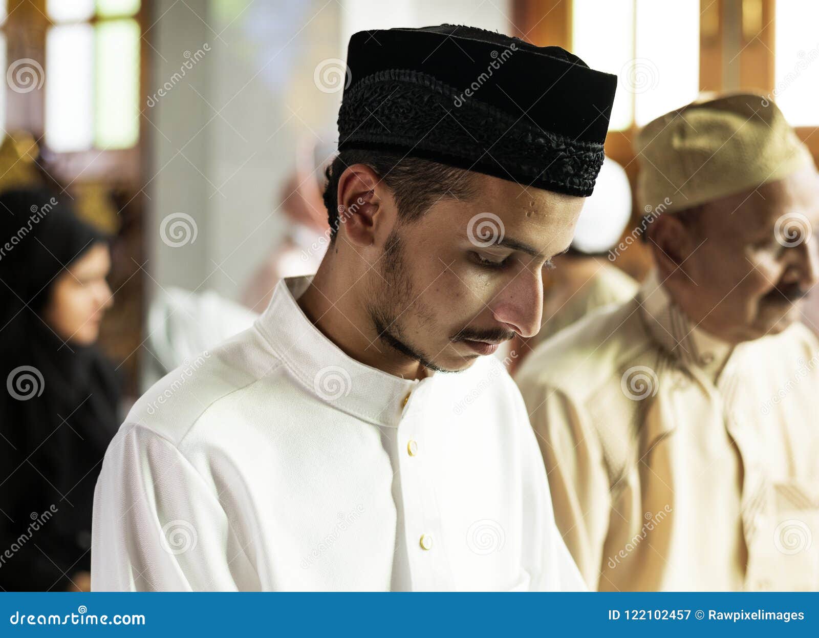 Muslim Praying in Qiyaam Posture Stock Image - Image of friday, prayers ...