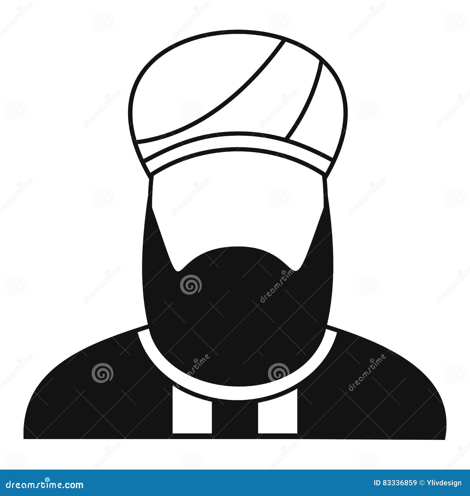Muslim Preacher Icon, Simple Style Stock Vector - Illustration of ...