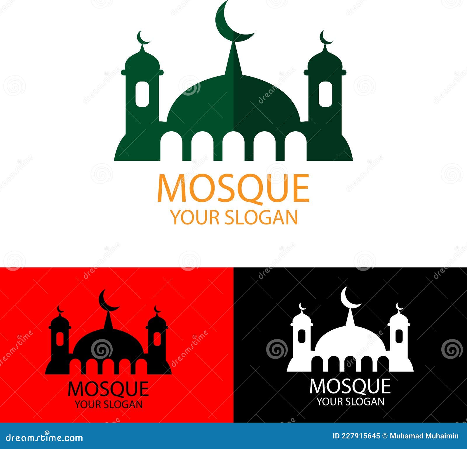 For Muslim and Ramadan Logos Stock Vector - Illustration of arab ...
