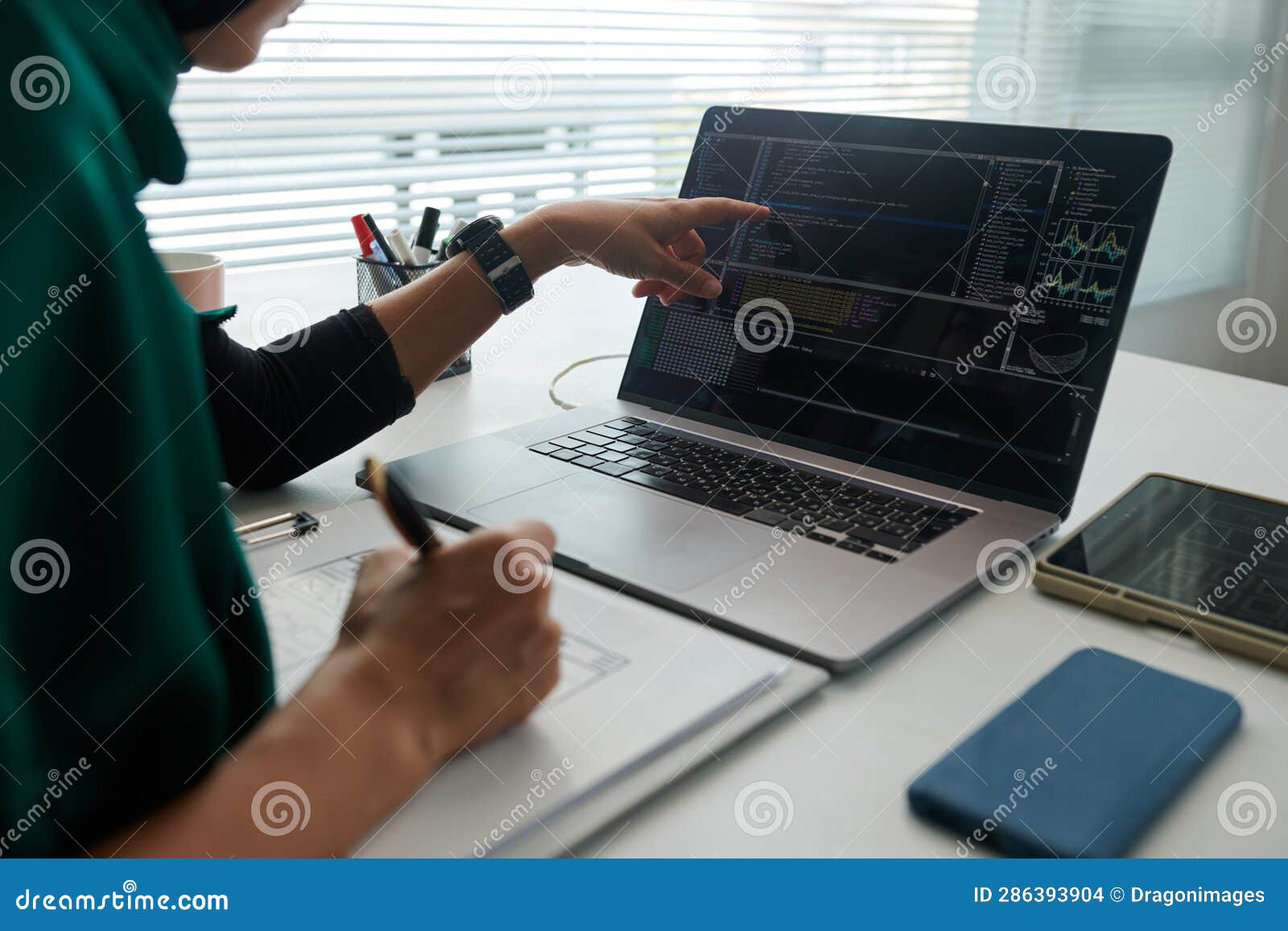 Muslim Software Developer stock photo. Image of working - 286393904