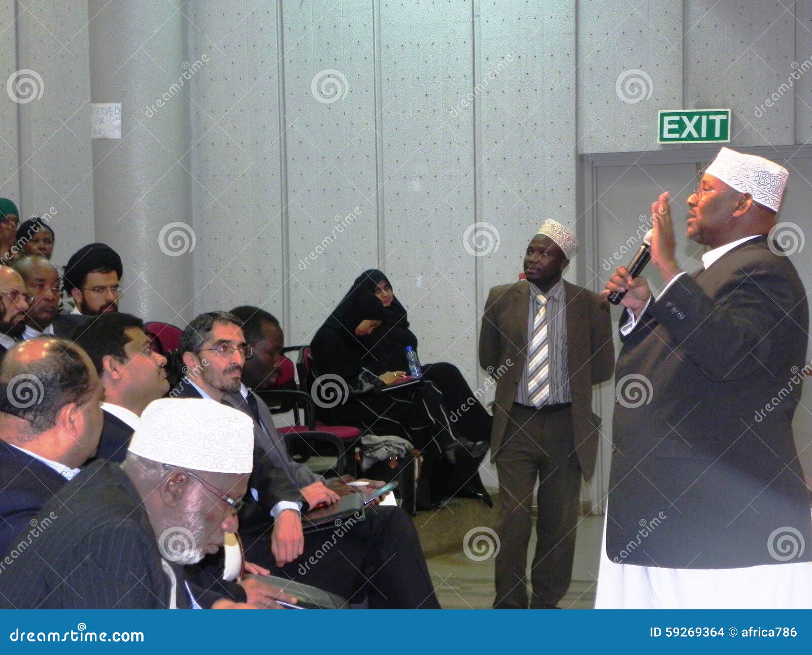Muslim speaker editorial stock image. Image of dialogue - 59269364