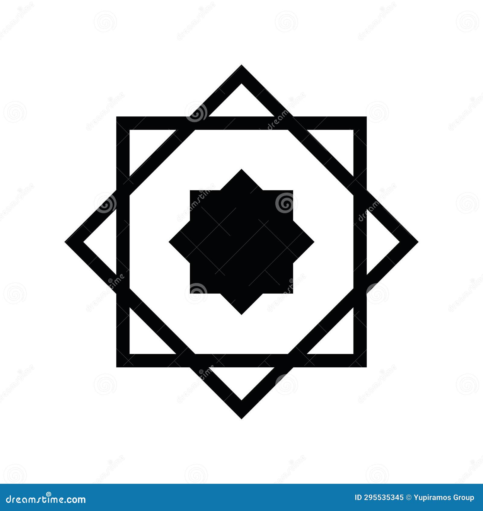 Muslim star icon stock vector. Illustration of islamic - 295535345