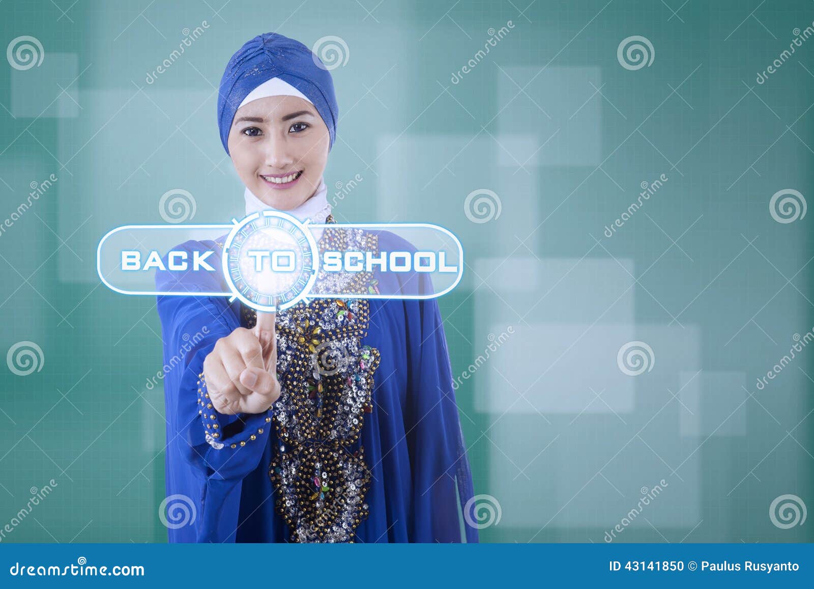 Muslim Student Is Thinking Her Ideals Stock Photo | CartoonDealer.com ...