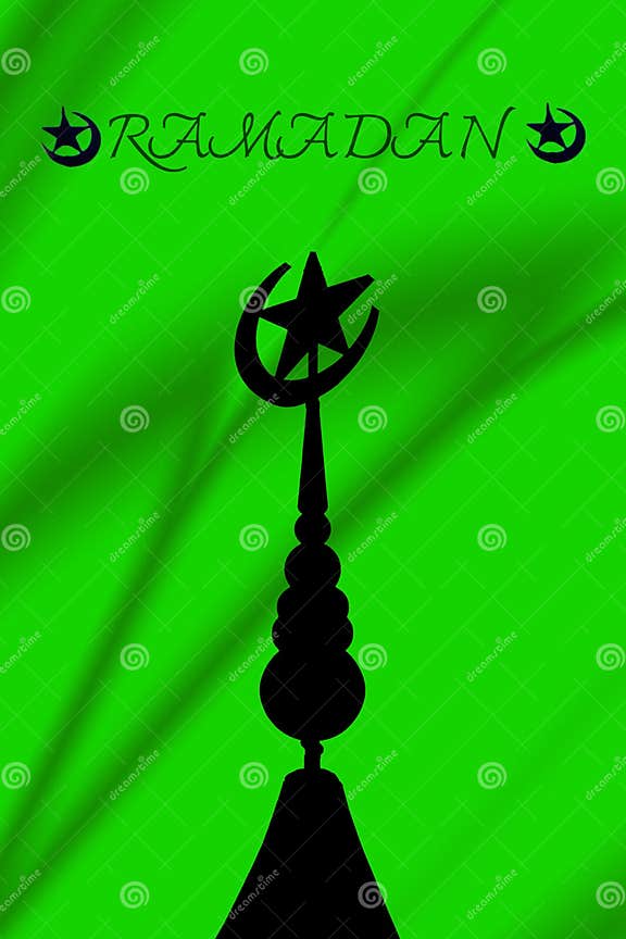 Muslim Symbal with Ramadan Text Stock Illustration - Illustration of ...