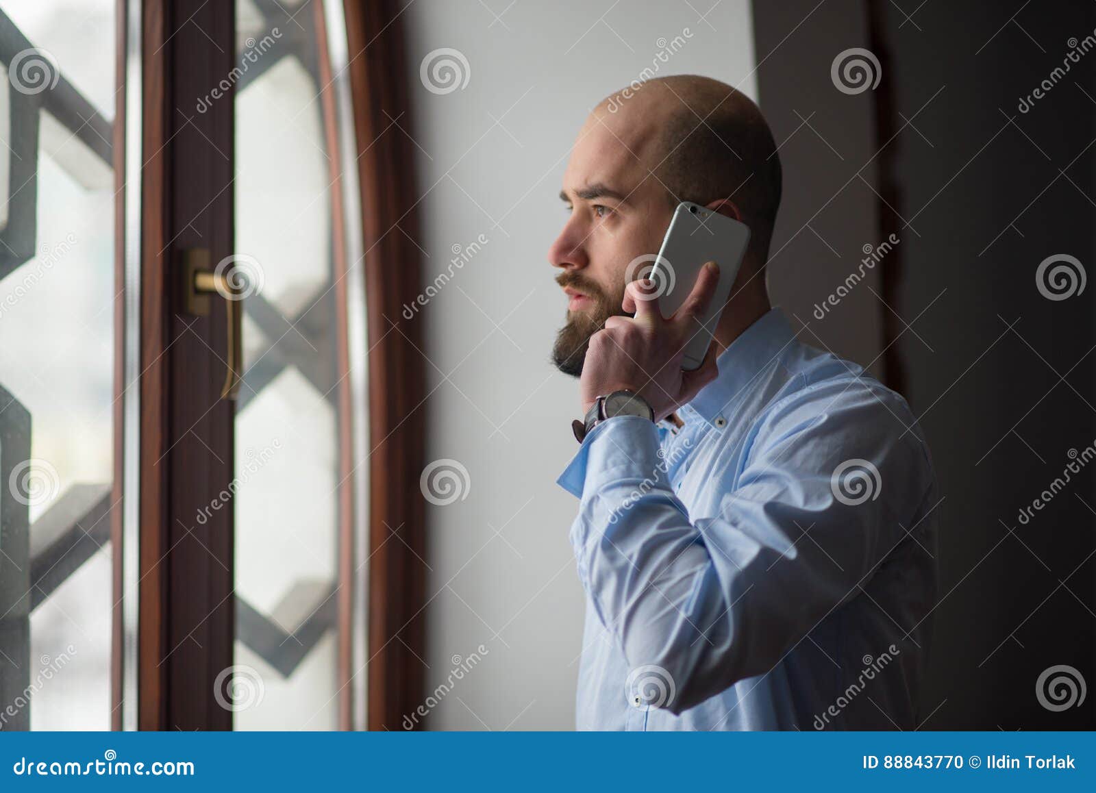 Muslim talking on phone stock photo. Image of inside - 88843770