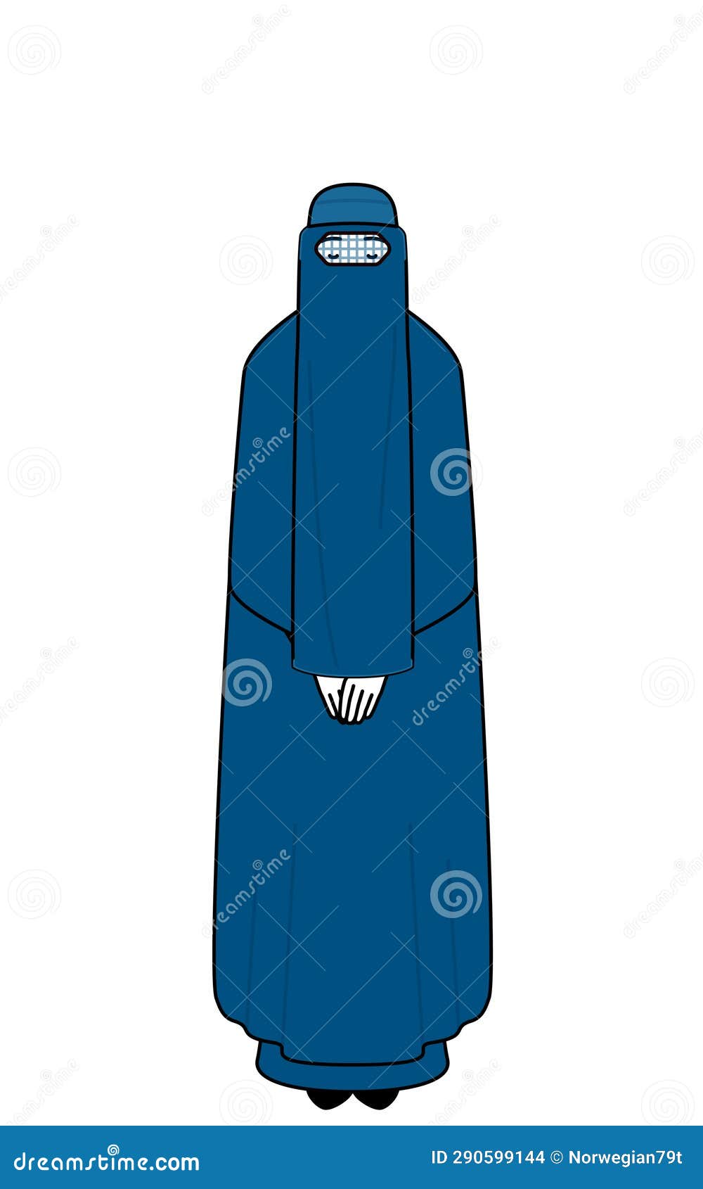Muslim Woman in Burqa Bowing with Folded Hands Stock Vector ... Muslim Woman in Burqa Bowing with Folded Hands Stock Vector ...