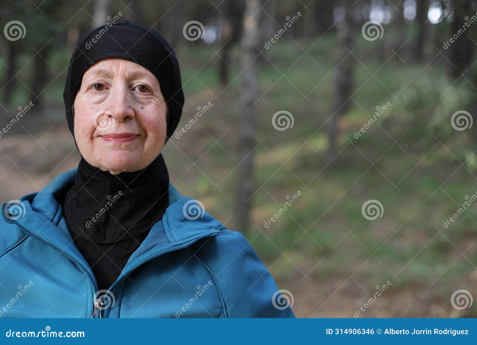 Muslim Woman Doing Some Exercise Outdoors Stock Photo - Image of head ...