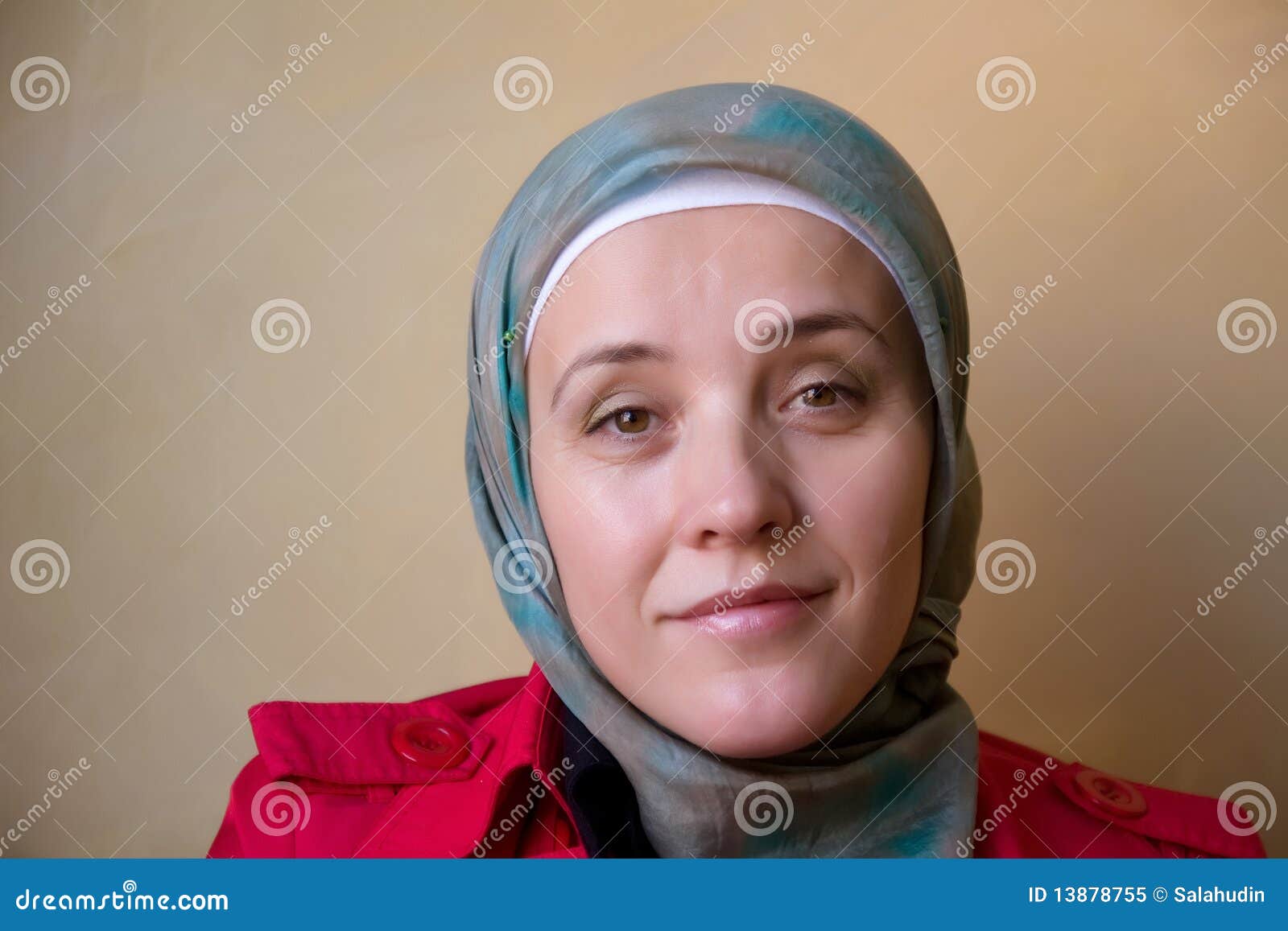 Muslim woman portrait stock image. Image of islam, hijab - 13878755