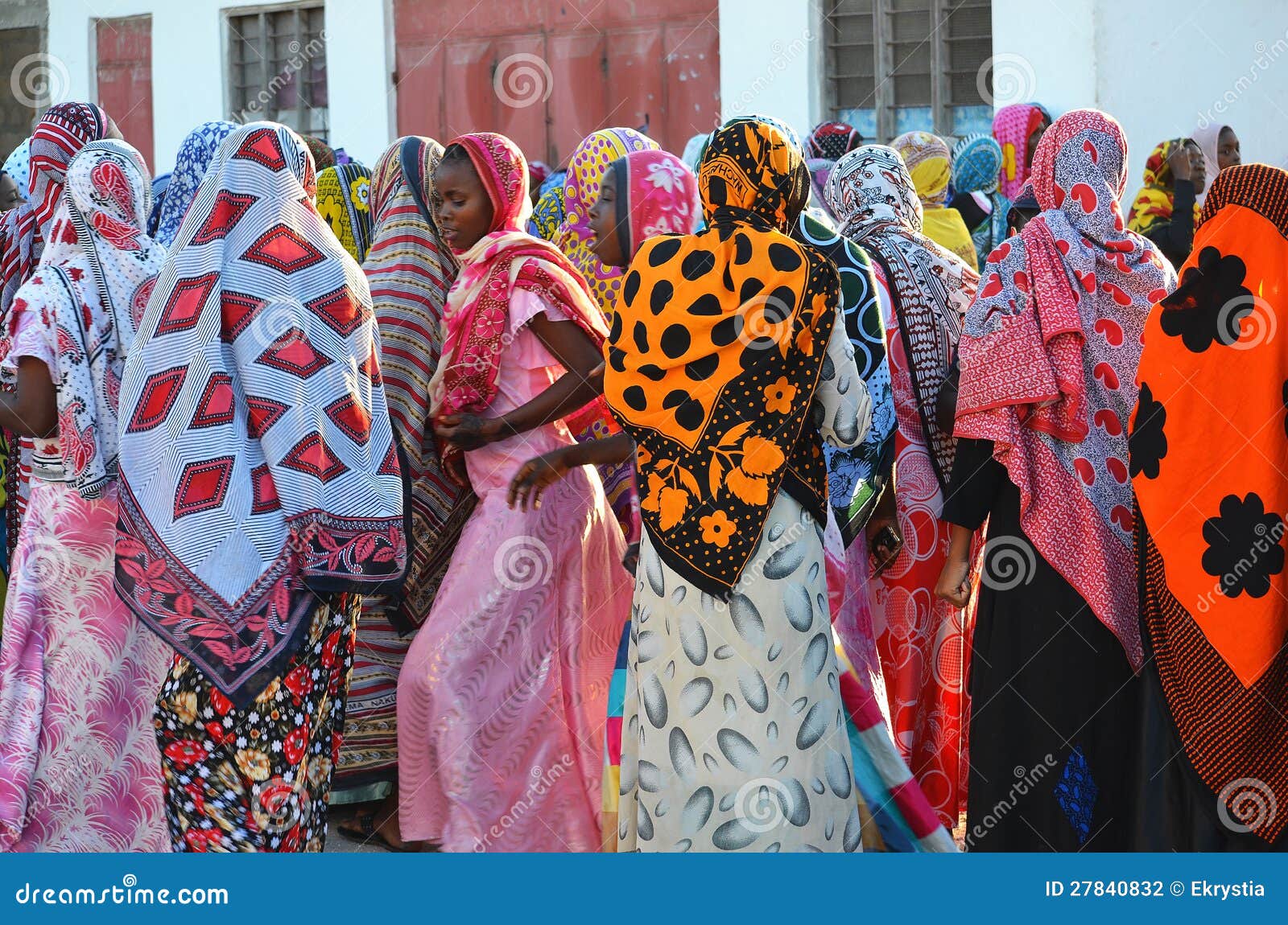 Muslim Women Dancing At The Wedding, Zanzibar Editorial Photography ...