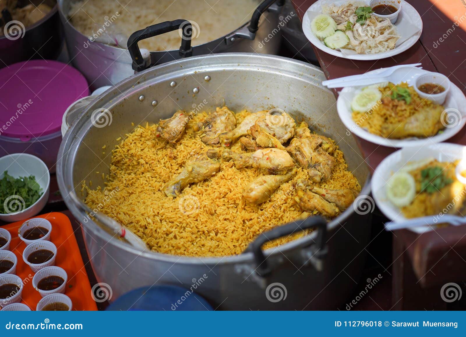 Muslim yellow rice stock photo. Image of historical - 112796018