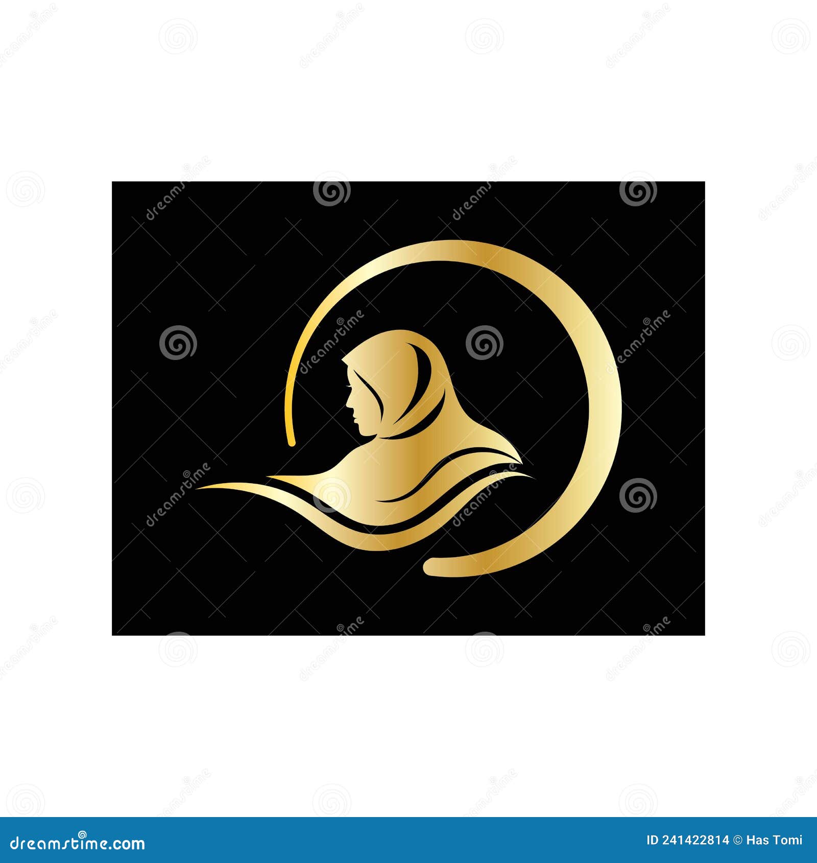 Muslimah Hijab Logo Design Hijab Logo Template Vector Image and Icon ...
