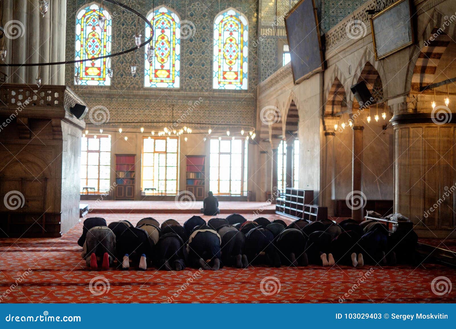 Muslims Praying in a Mosque Editorial Stock Photo - Image of culture ...