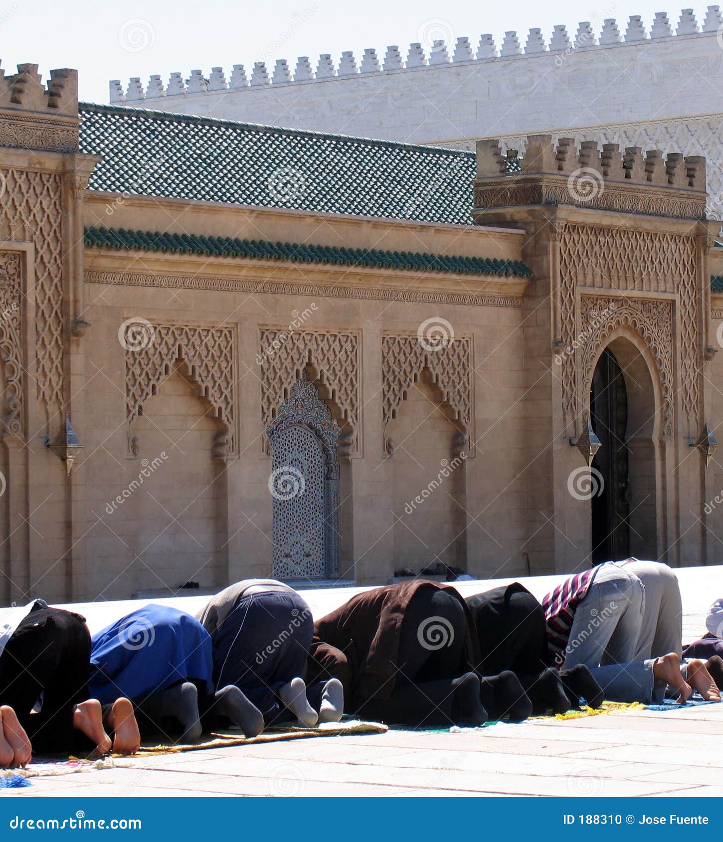 Muslims praying stock photo. Image of morocco, praying - 188310