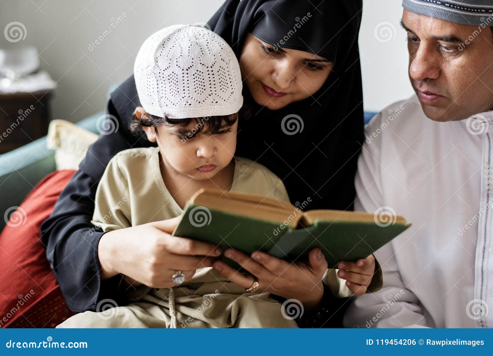 Muslims Reading from the Quran Stock Photo - Image of ayah, modest ...