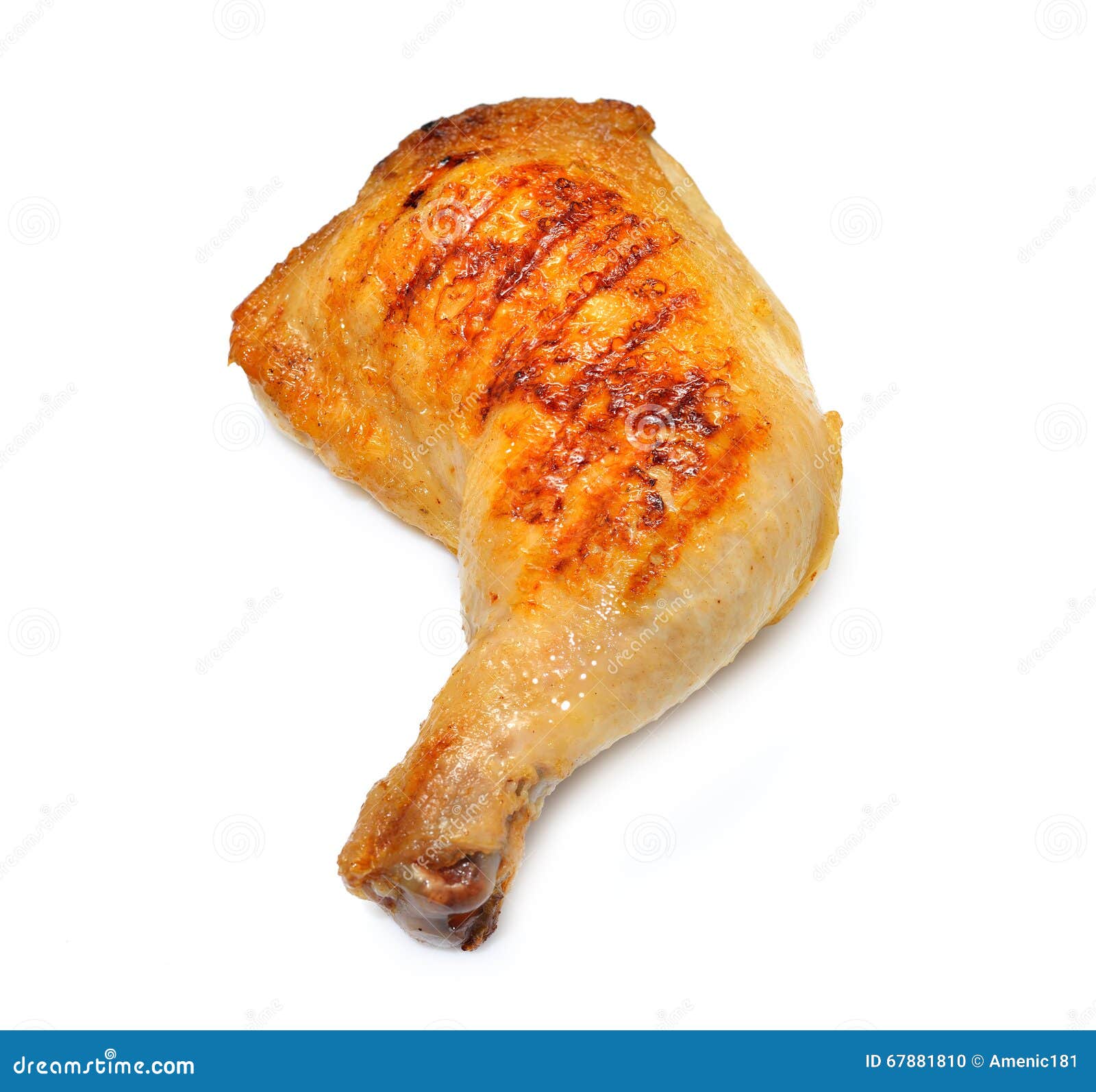 Muslo Asado a La Parilla Del Pollo Foto de archivo - Imagen de pollo ...