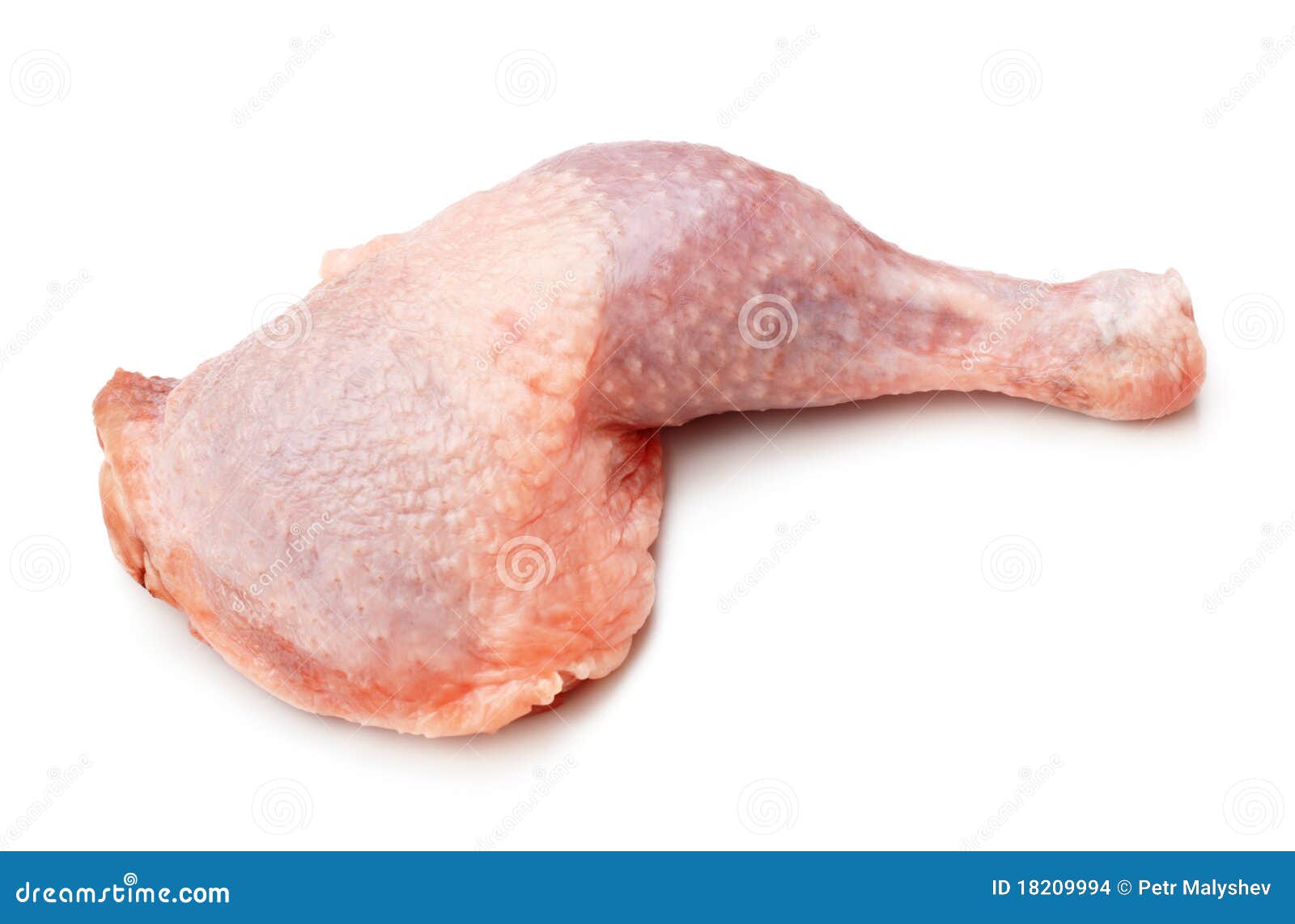 Muslo del pollo foto de archivo. Imagen de aislante, aislado - 18209994