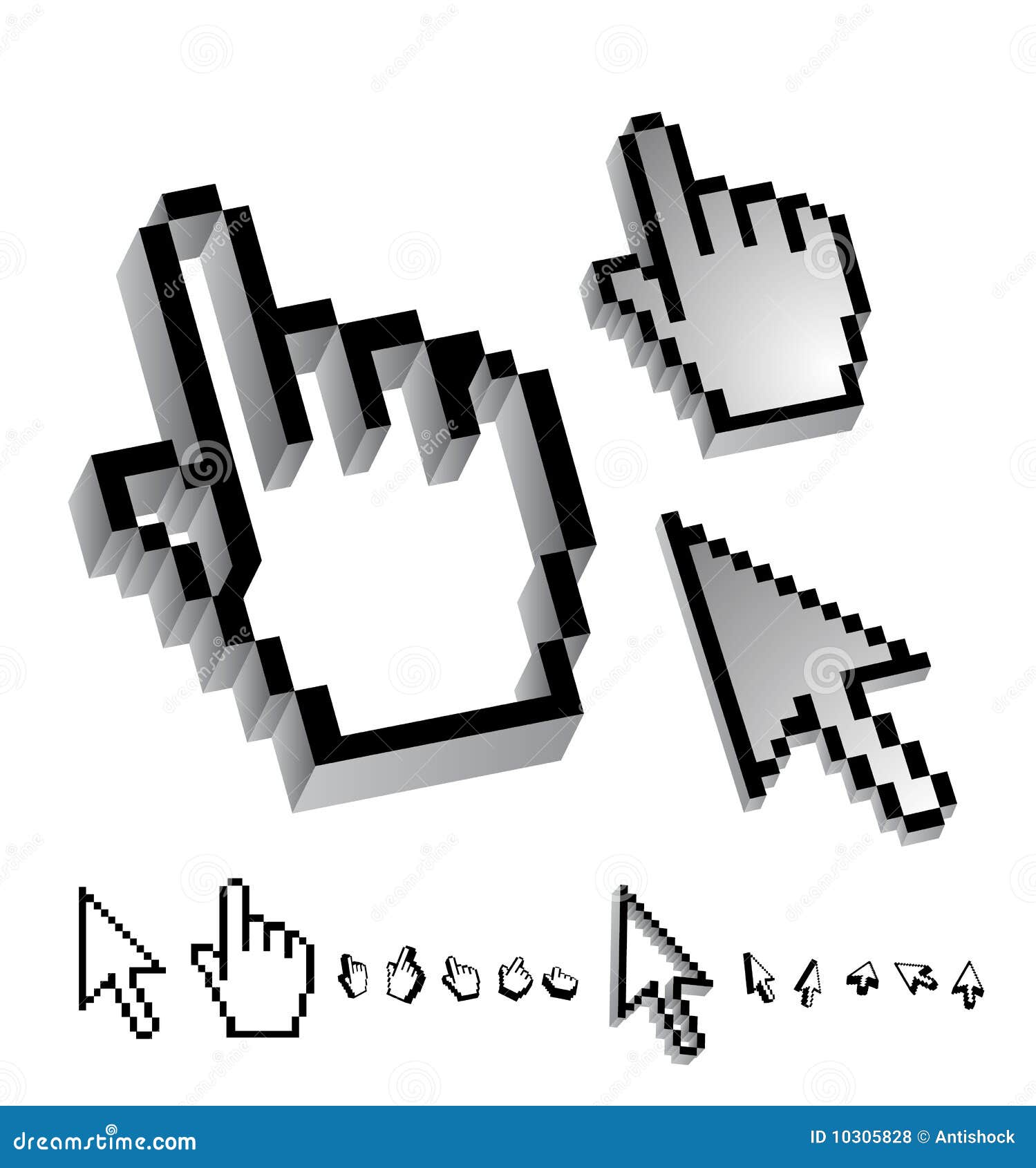 Muspekare vektor illustrationer. Illustration av isolerat - 10305828